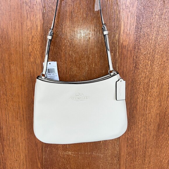Coach | Bags | Coach Chalk White Small Penelope Small Leather Shoulder ...